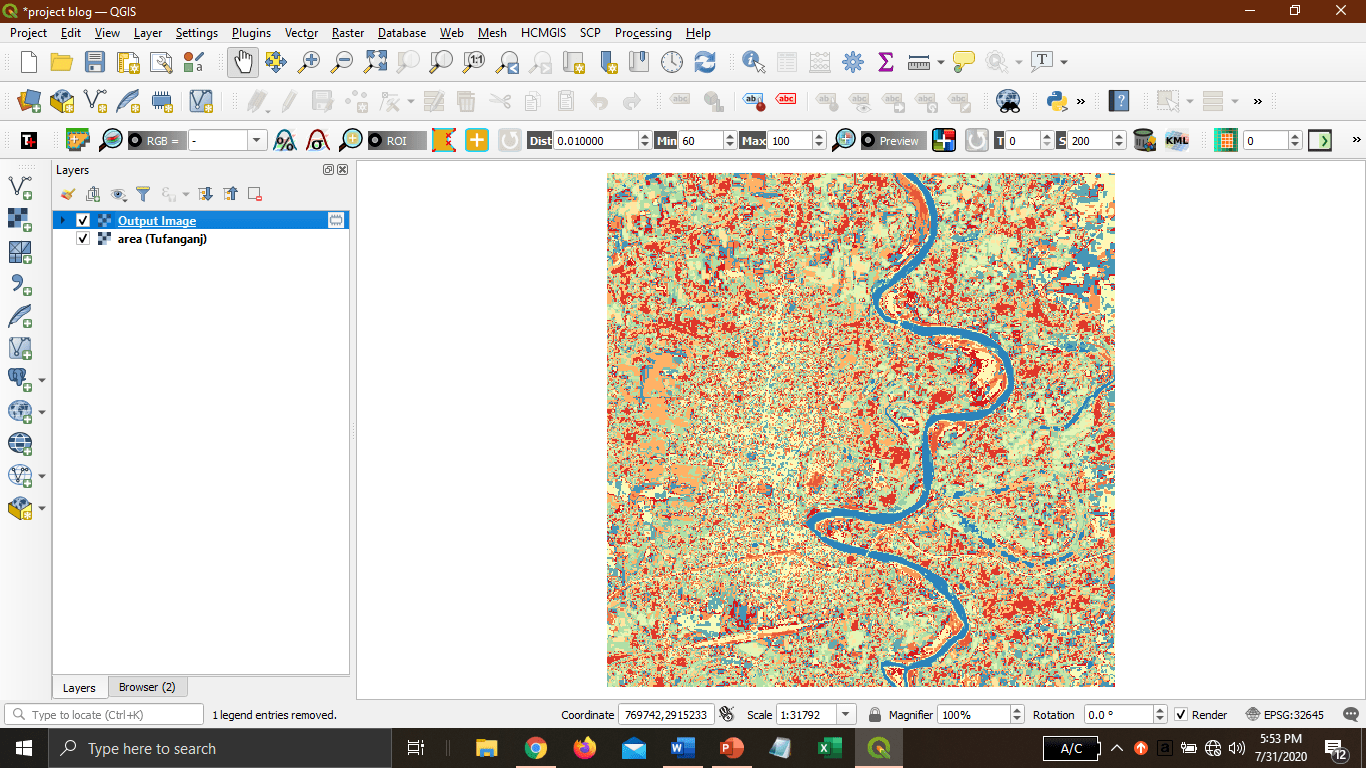 Unsupervised Image Classification Using Kmeans Classification In Qgis Geographical Analysis