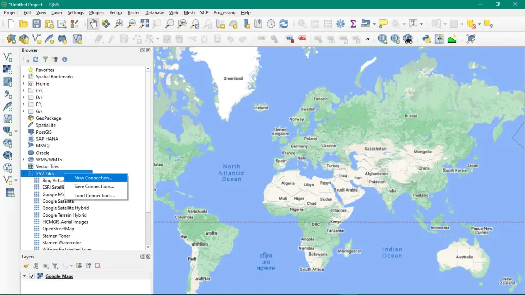 How To Add Google Map Layer To QGIS How To Add Basemap In QGIS