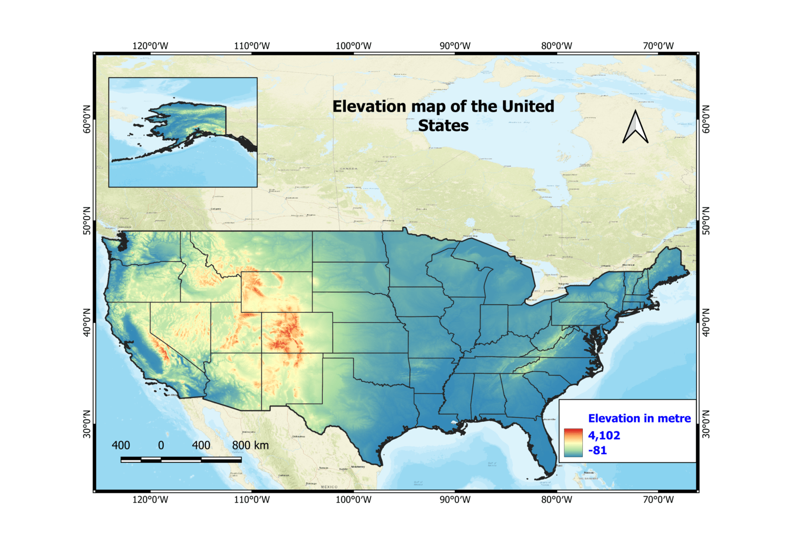 Download map of the United States (High Quality) - Geographical Analysis