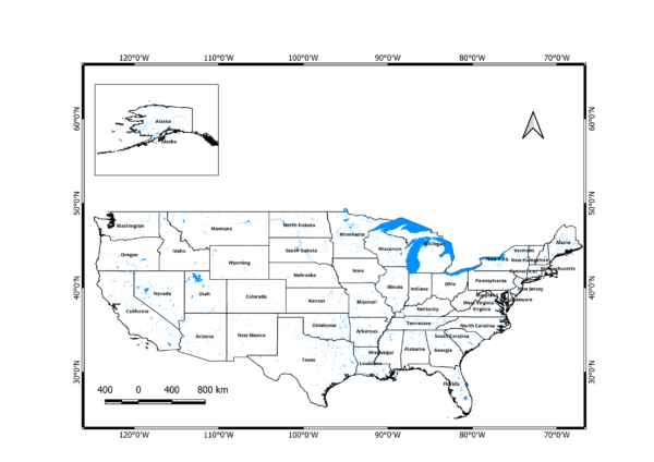 Download map of the United States (High Quality) - Geographical Analysis