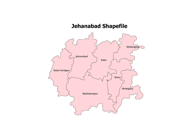 Jehanabad District Shapefile 2025 (Blocks Included) - Geographical Analysis