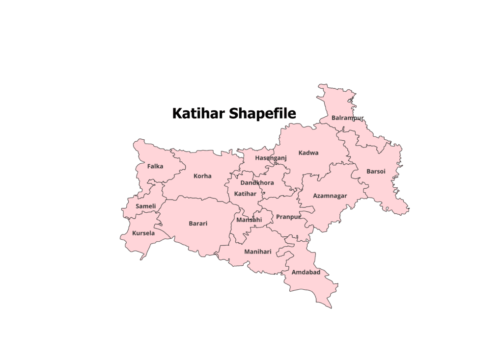 Katihar District Shapefile 2026 (Blocks Included) - Geographical Analysis