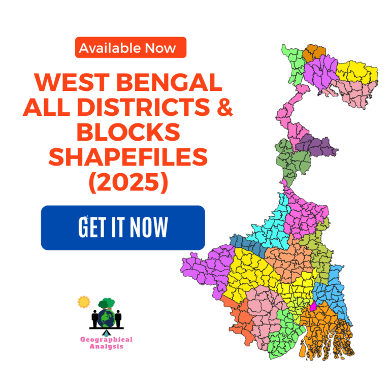 West Bengal Districts & Blocks Shapefiles (2026) - Geographical Analysis
